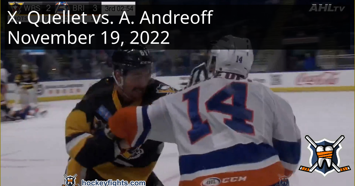 Xavier Quellet vs. Andy Andreoff, November 19, 2022 - Wilkes-Barre ...