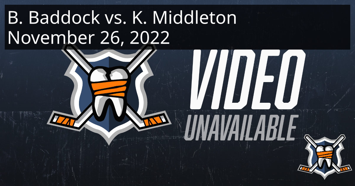 Brandon Baddock vs. Keaton Middleton, November 26, 2022 - Iowa Wild vs ...