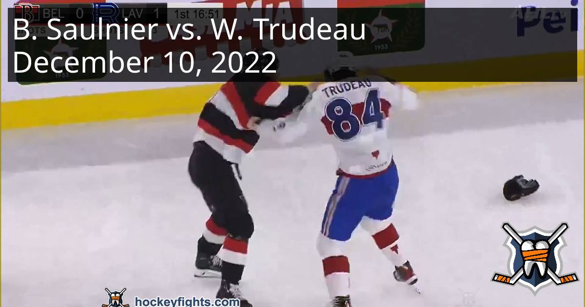 Brennan Saulnier vs. William Trudeau, December 10, 2022 - Belleville ...