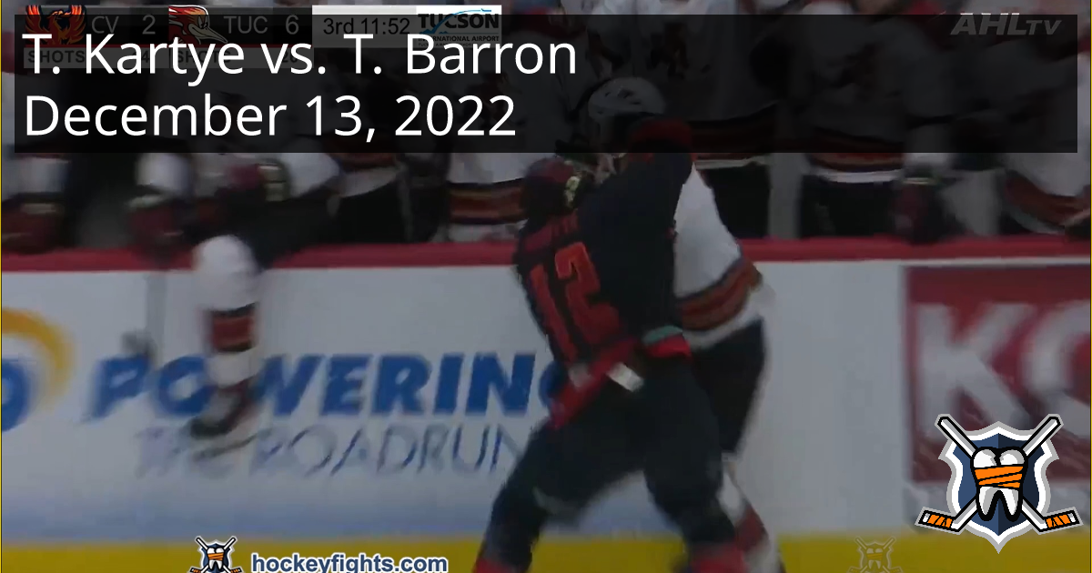 Tye Kartye vs. Travis Barron, December 13, 2022 - Coachella Valley ...