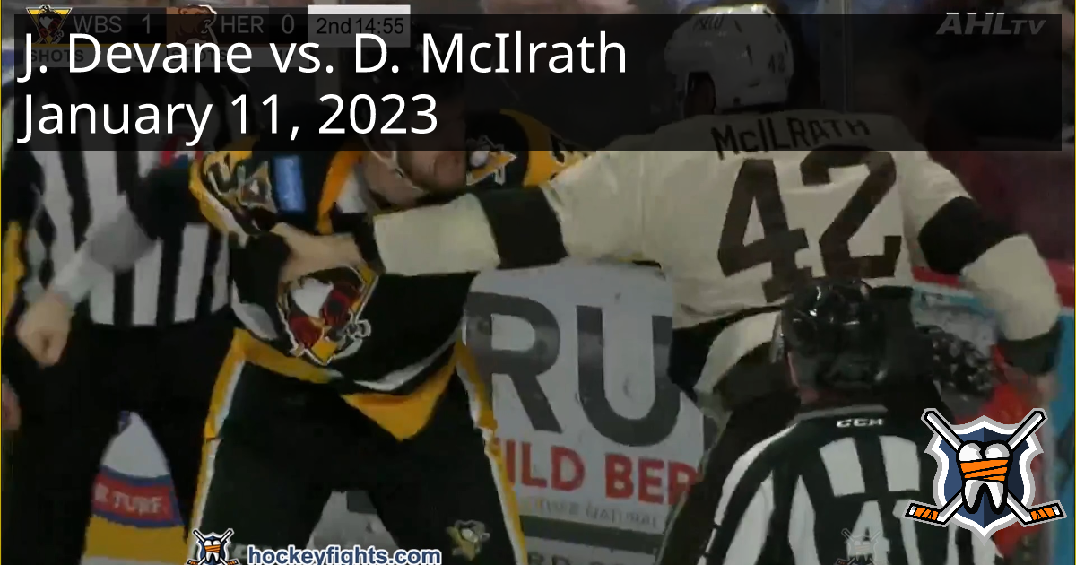 Jamie Devane vs. Dylan McIlrath, January 11, 2023 - Wilkes-Barre ...