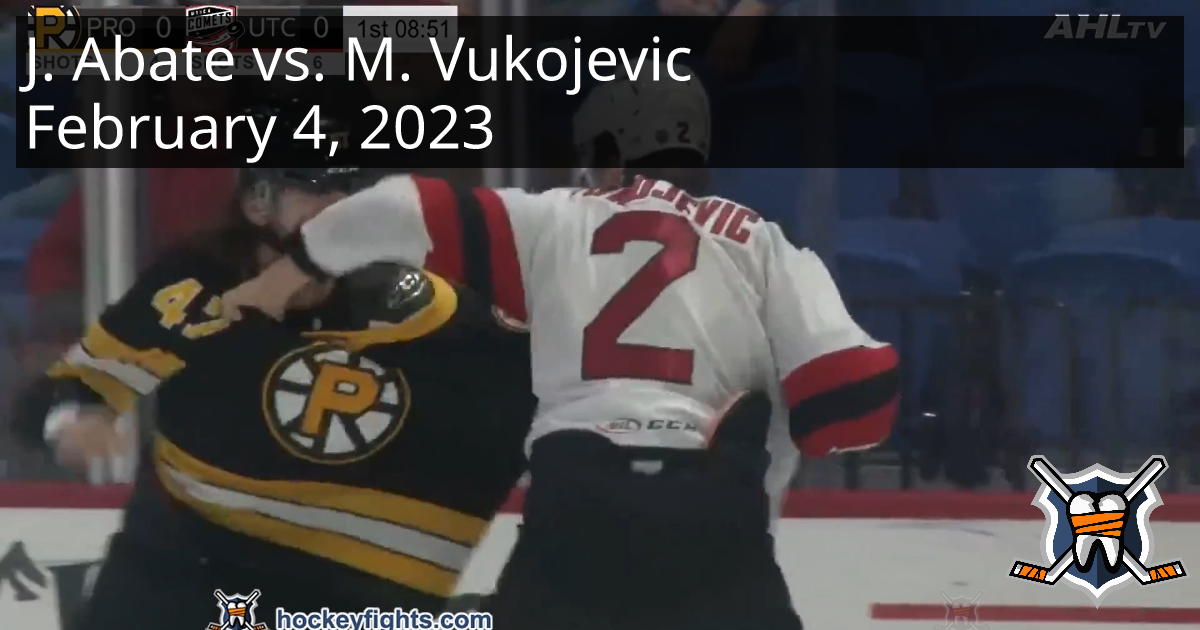Joseph Abate vs. Michael Vukojevic, February 4, 2023 - Providence ...