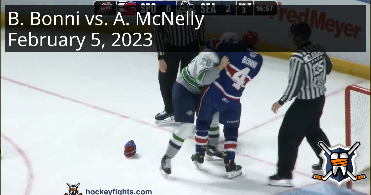 Ben Bonni vs. Ashton McNelly, February 5, 2023 - Spokane Chiefs vs ...