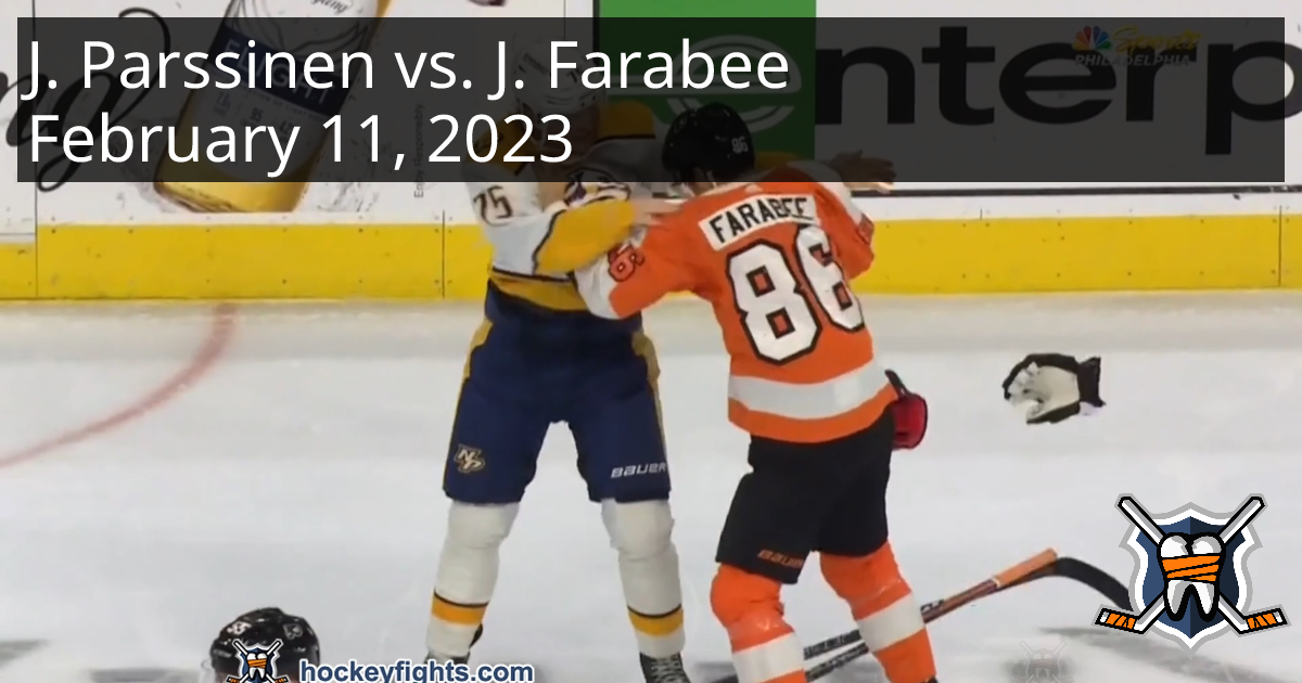 Juuso Parssinen vs. Joel Farabee, February 11, 2023 - Nashville ...