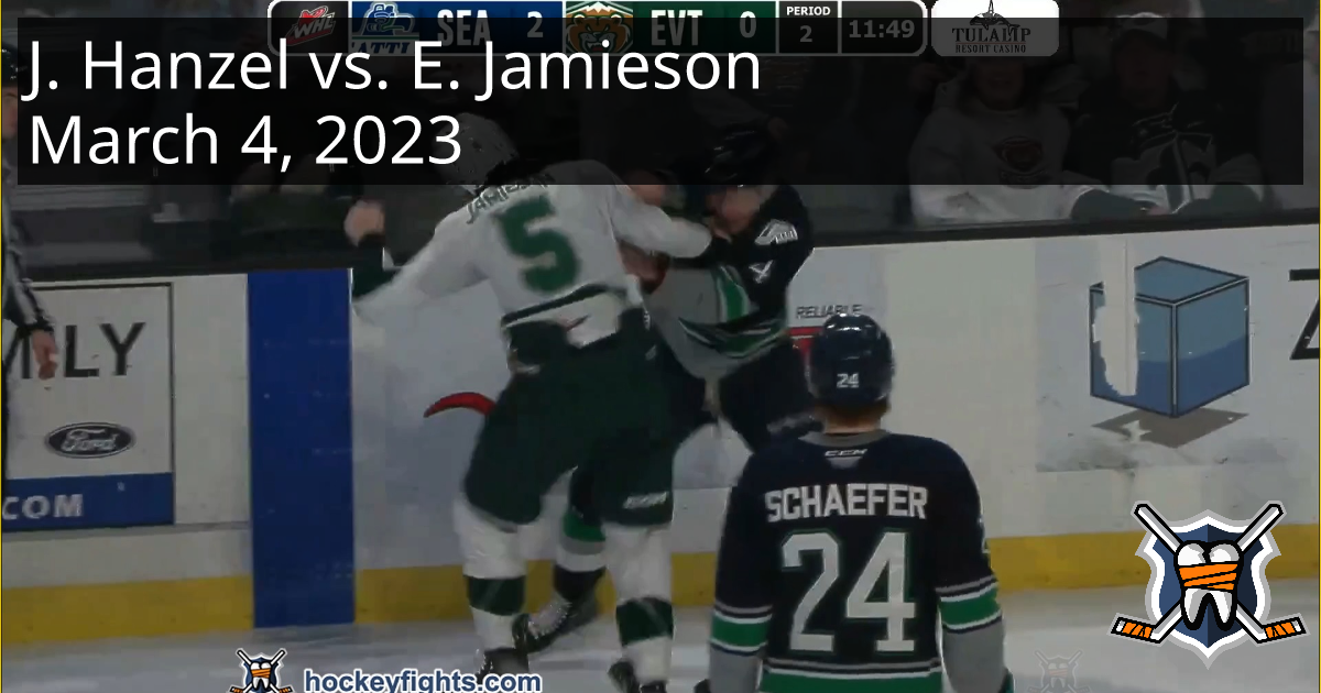 Jeremy Hanzel vs. Eric Jamieson, March 4, 2023 - Seattle Thunderbirds ...
