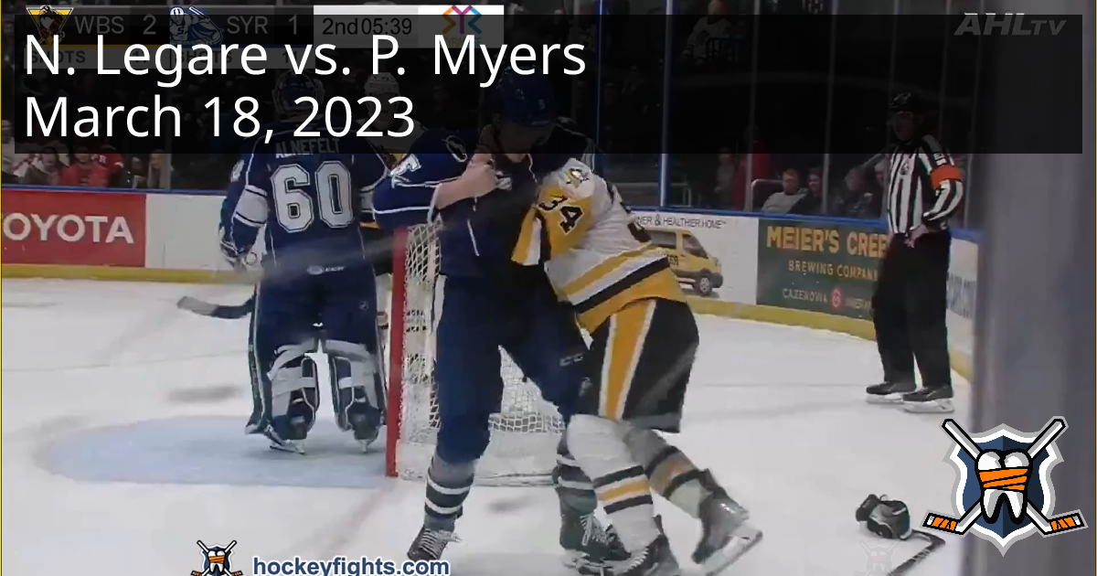 Nathan Legare vs. Philippe Myers, March 18, 2023 - Wilkes-Barre ...