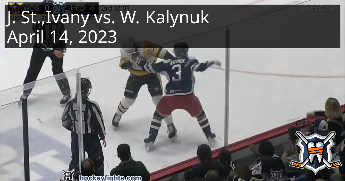 Jack St. Ivany vs. Wyatt Kalynuk, April 14, 2023 - Wilkes-Barre ...