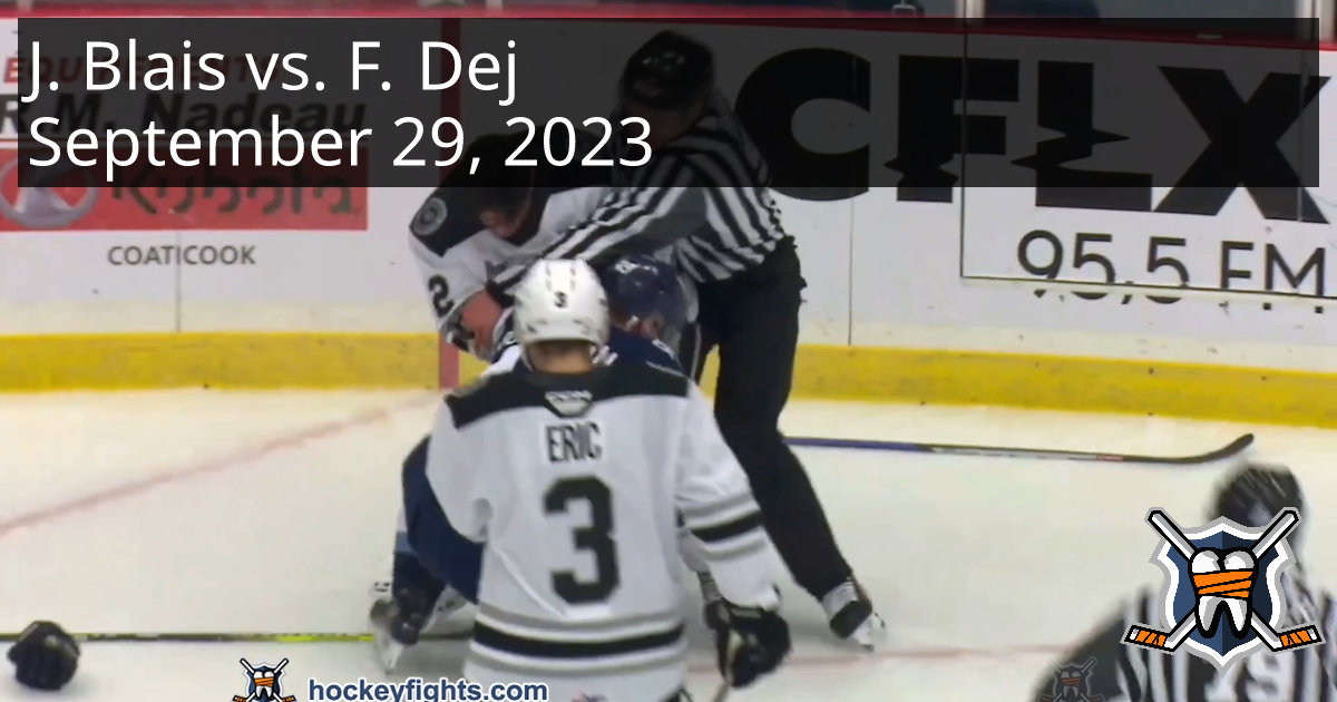Justin Blais vs. Frantisek Dej, September 29, 2023 - Gatineau ...