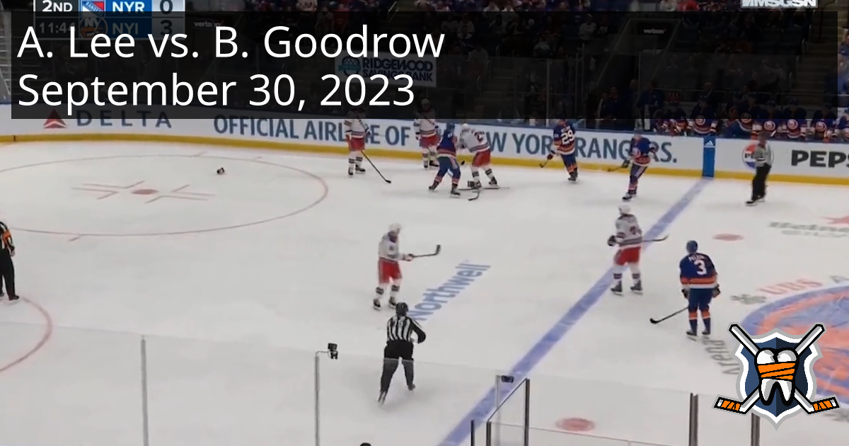 Anders Lee vs. Barclay Goodrow, September 30, 2023 - New York Islanders ...