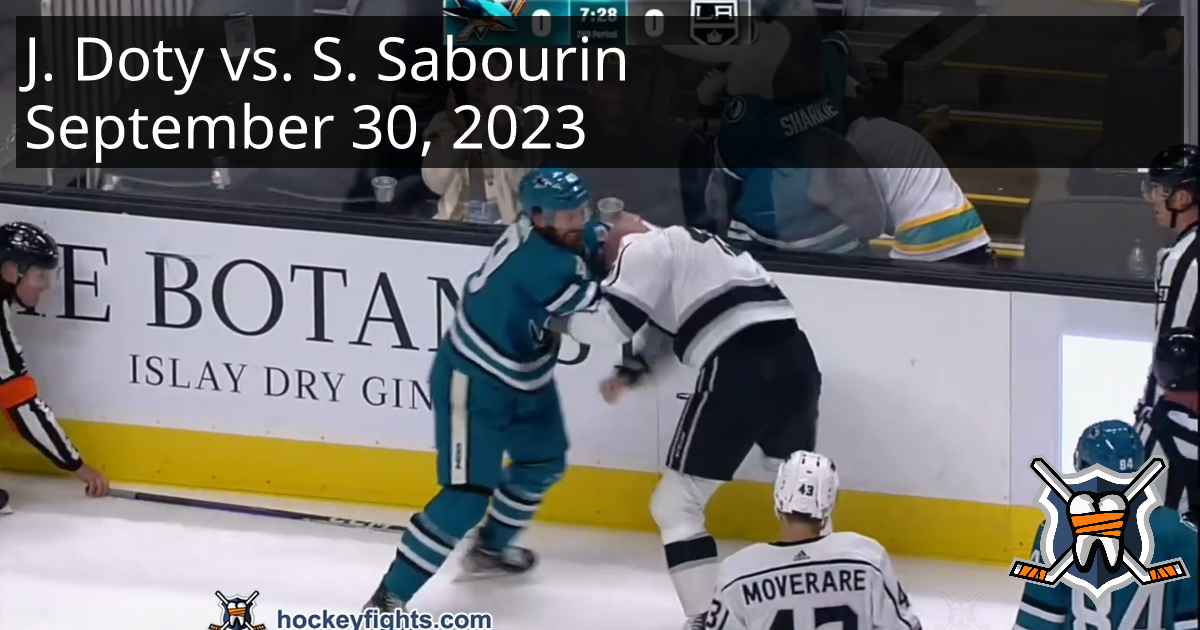 Jacob Doty vs. Scott Sabourin, September 30, 2023 - Los Angeles Kings ...