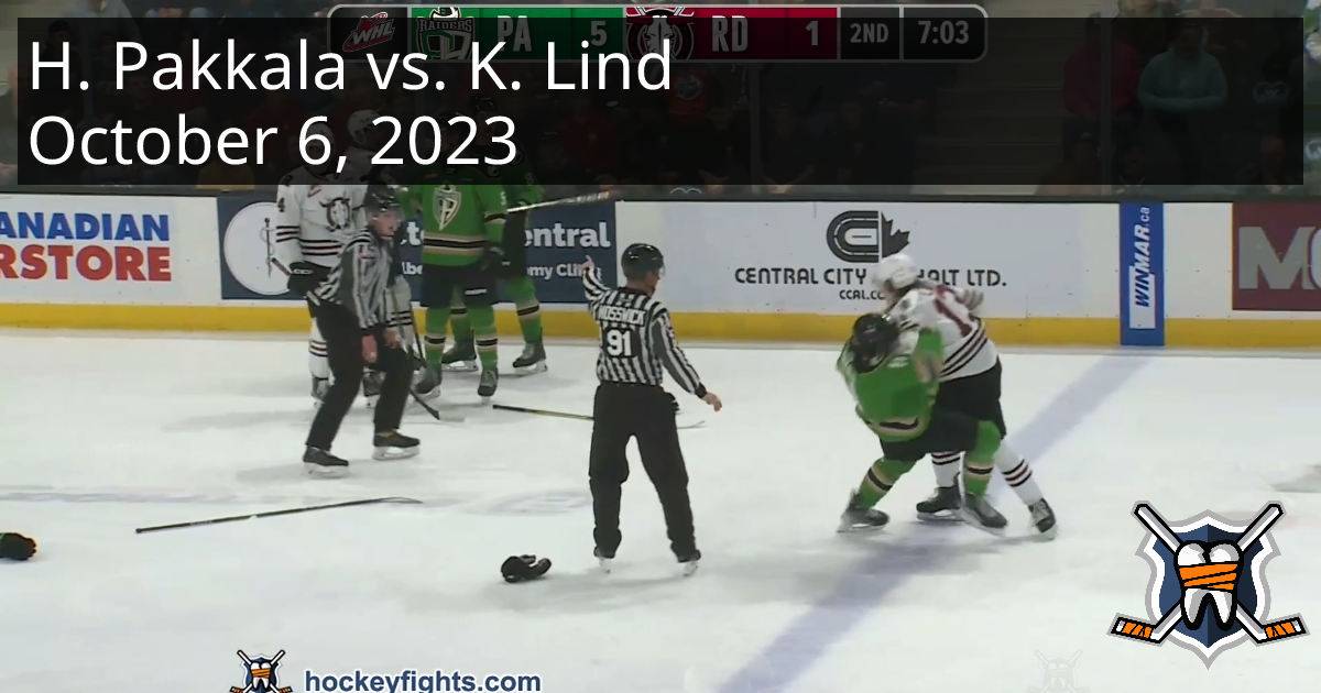 Hayden Pakkala vs. Kalan Lind, October 6, 2023 - Prince Albert Raiders ...