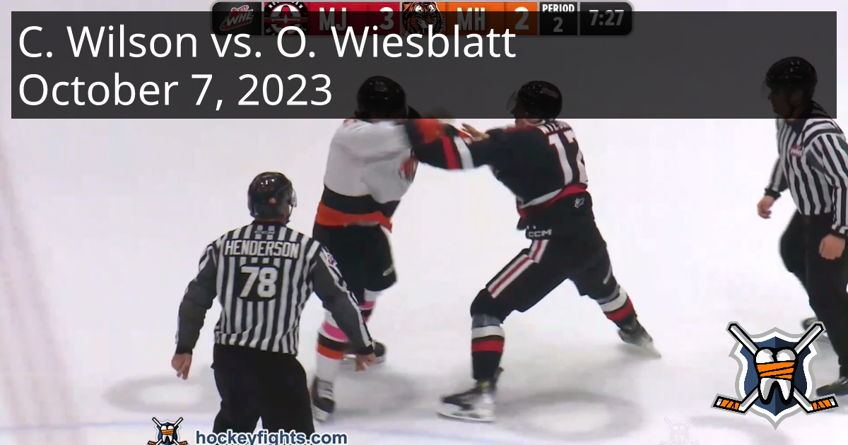 Cosmo Wilson vs. Oasiz Wiesblatt, October 7, 2023 - Moose Jaw Warriors ...
