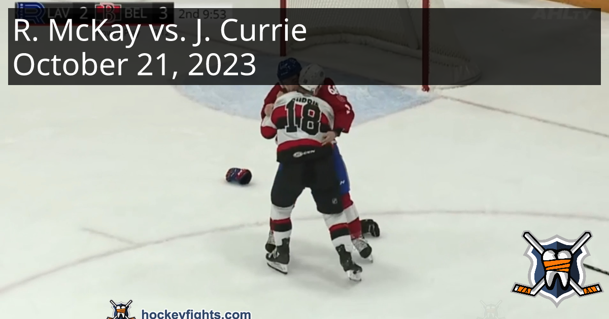 Riley McKay vs. Josh Currie, October 21, 2023 - Laval Rocket vs ...