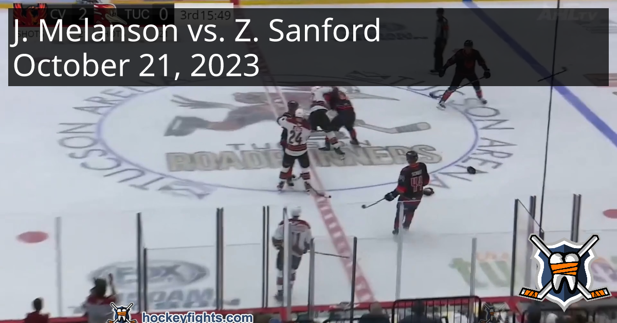 Jacob Melanson vs. Zach Sanford, October 21, 2023 - Coachella Valley ...