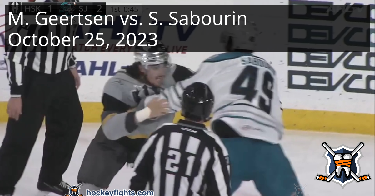 Mason Geertsen vs. Scott Sabourin, October 25, 2023 - Henderson Silver ...