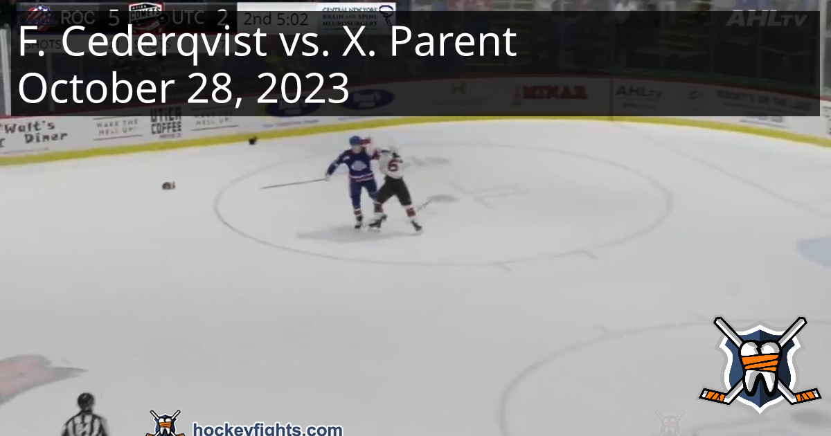 Filip Cederqvist vs. Xavier Parent, October 28, 2023 - Rochester ...