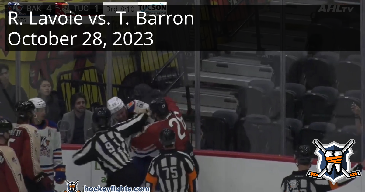Raphael Lavoie vs. Travis Barron, October 28, 2023 - Bakersfield ...