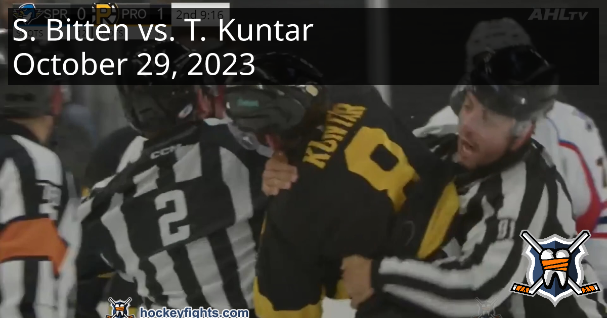 Sam Bitten vs. Trevor Kuntar, October 29, 2023 - Springfield ...