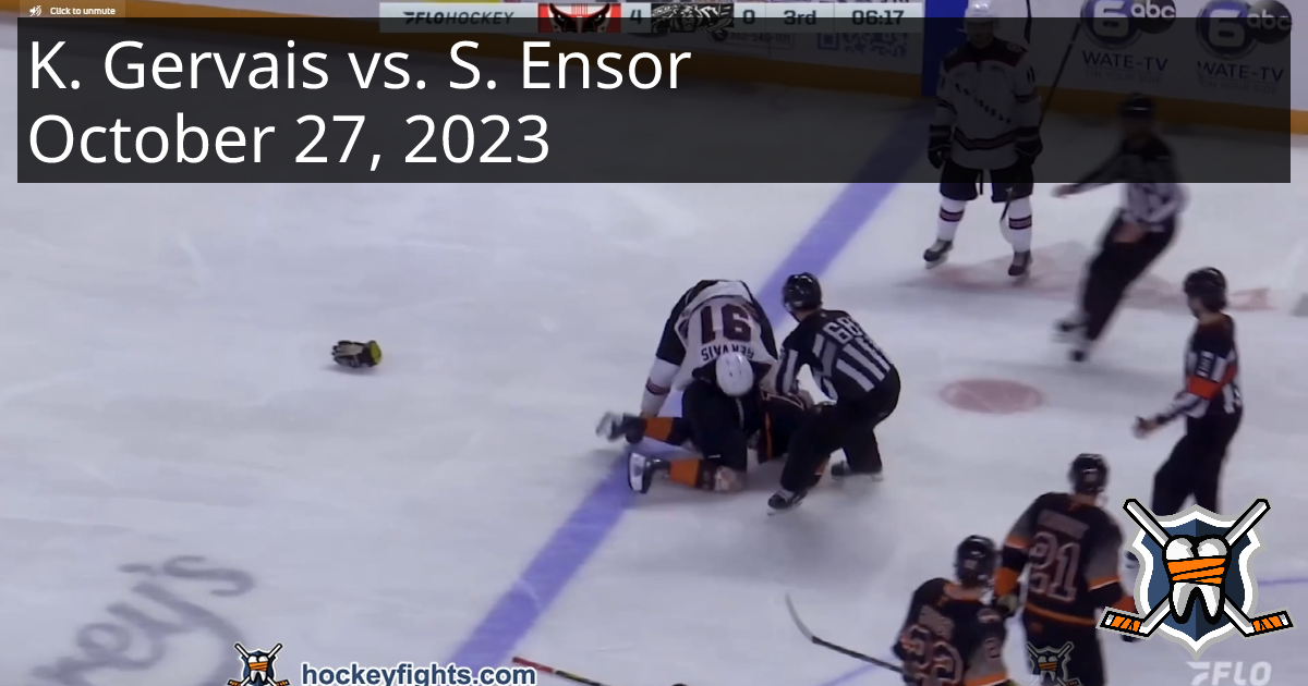 Kishaun Gervais vs. Seth Ensor, October 27, 2023 - Birmingham Bulls vs ...
