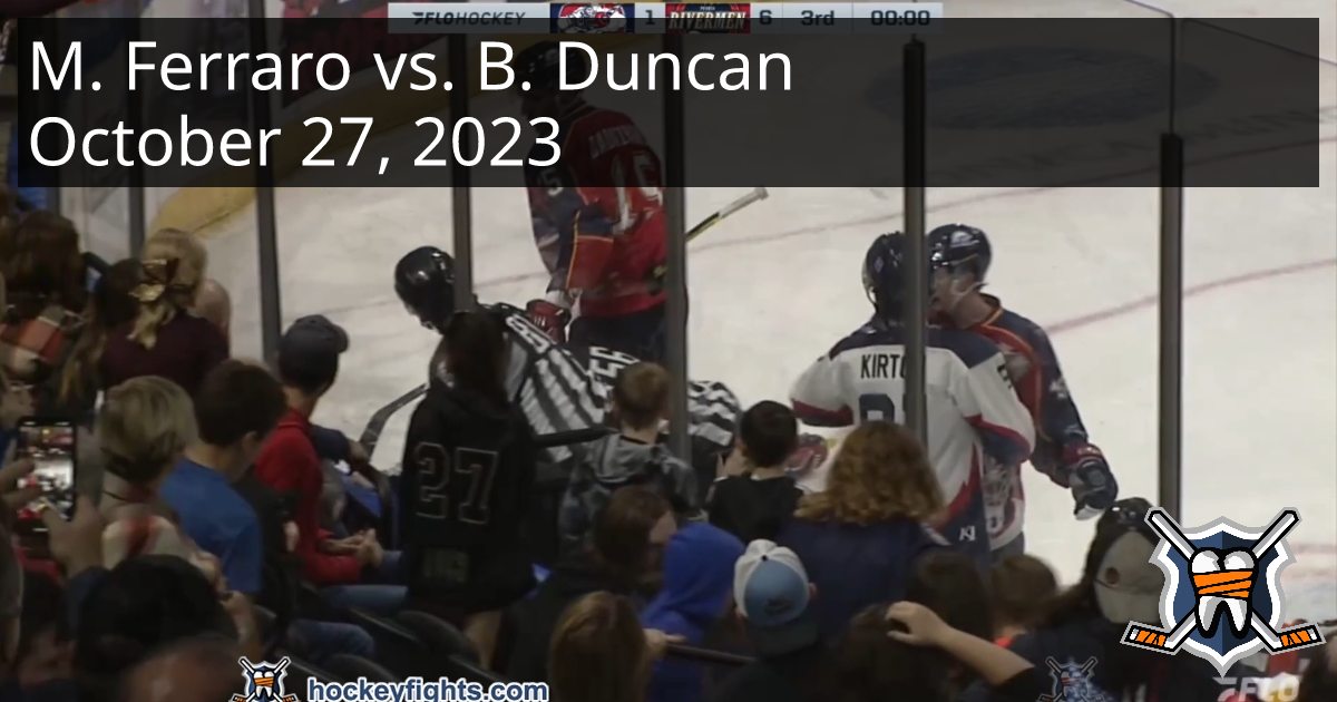 Mike Ferraro vs. Brody Duncan, October 27, 2023 - Evansville ...