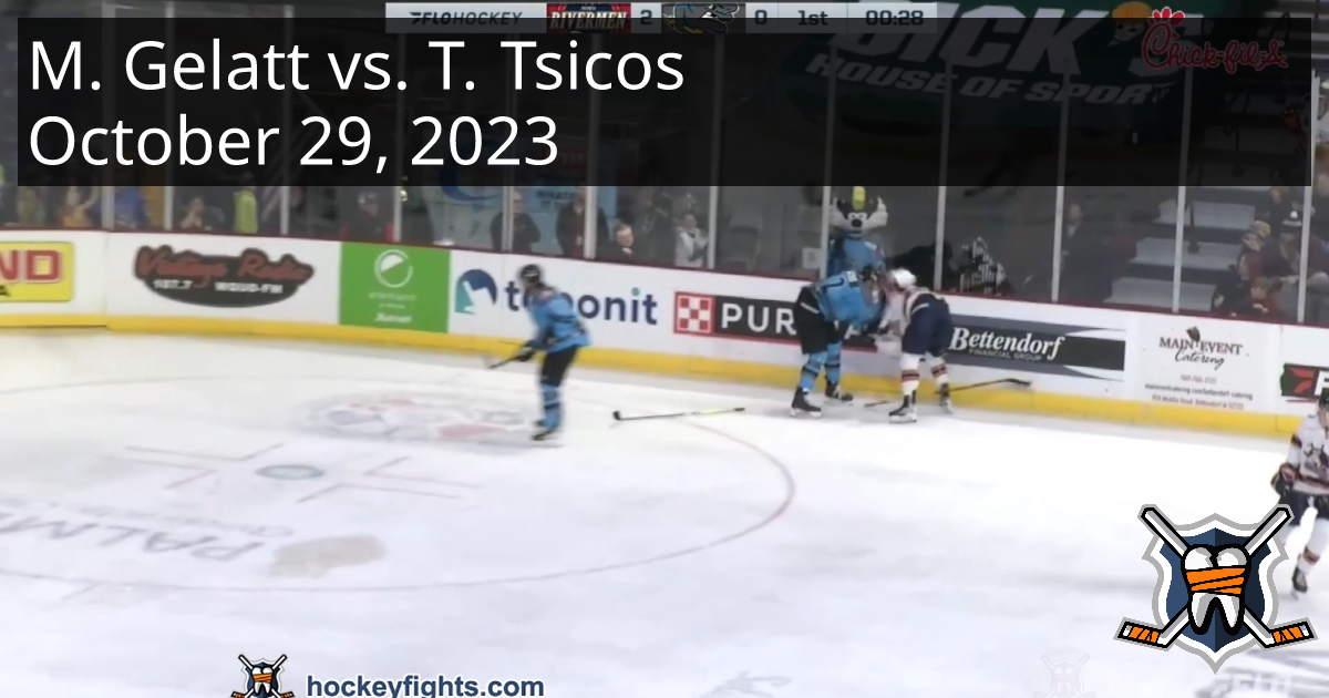 Michael Gelatt vs. Tommy Tsicos, October 29, 2023 - Peoria Rivermen vs ...