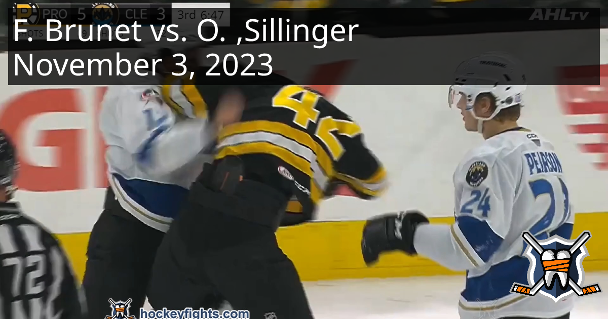 Frederic Brunet vs. Owen Sillinger, November 3, 2023 - Providence ...