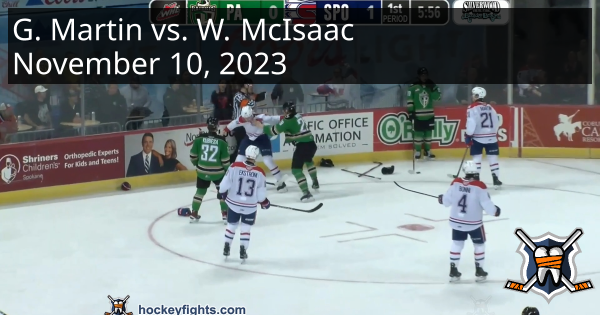 Grady Martin vs. William McIsaac, November 10, 2023 - Prince Albert ...