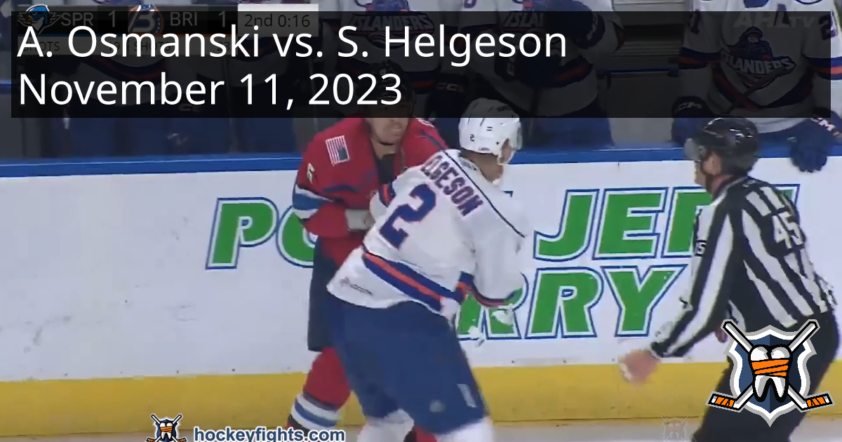 Austin Osmanski vs. Seth Helgeson, November 11, 2023 - Springfield ...