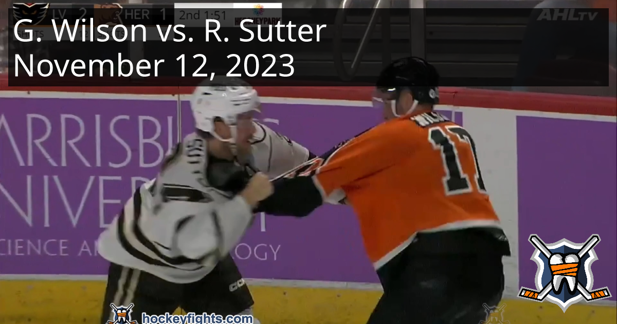 Garrett Wilson vs. Riley Sutter, November 12, 2023 - Lehigh Valley ...