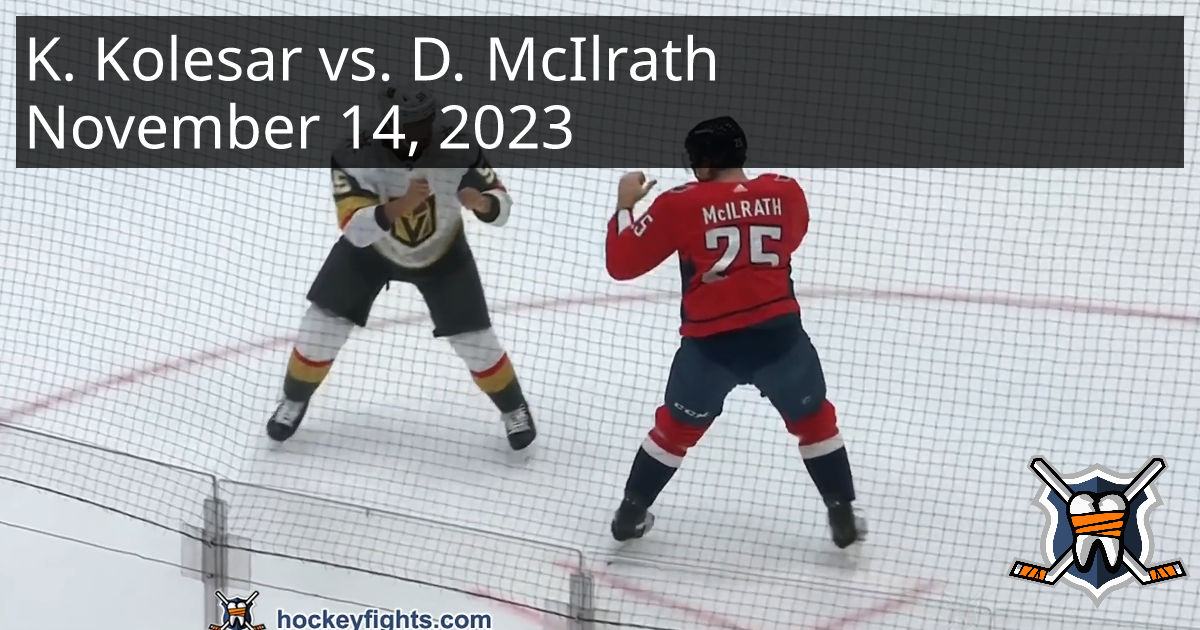 Keegan Kolesar vs. Dylan McIlrath, November 14, 2023 - Vegas Golden ...