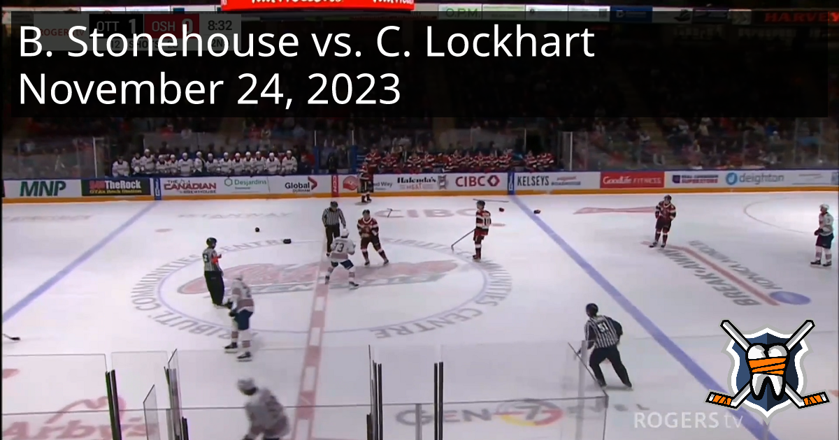 Brady Stonehouse vs. Connor Lockhart, November 24, 2023 - Ottawa 67's ...