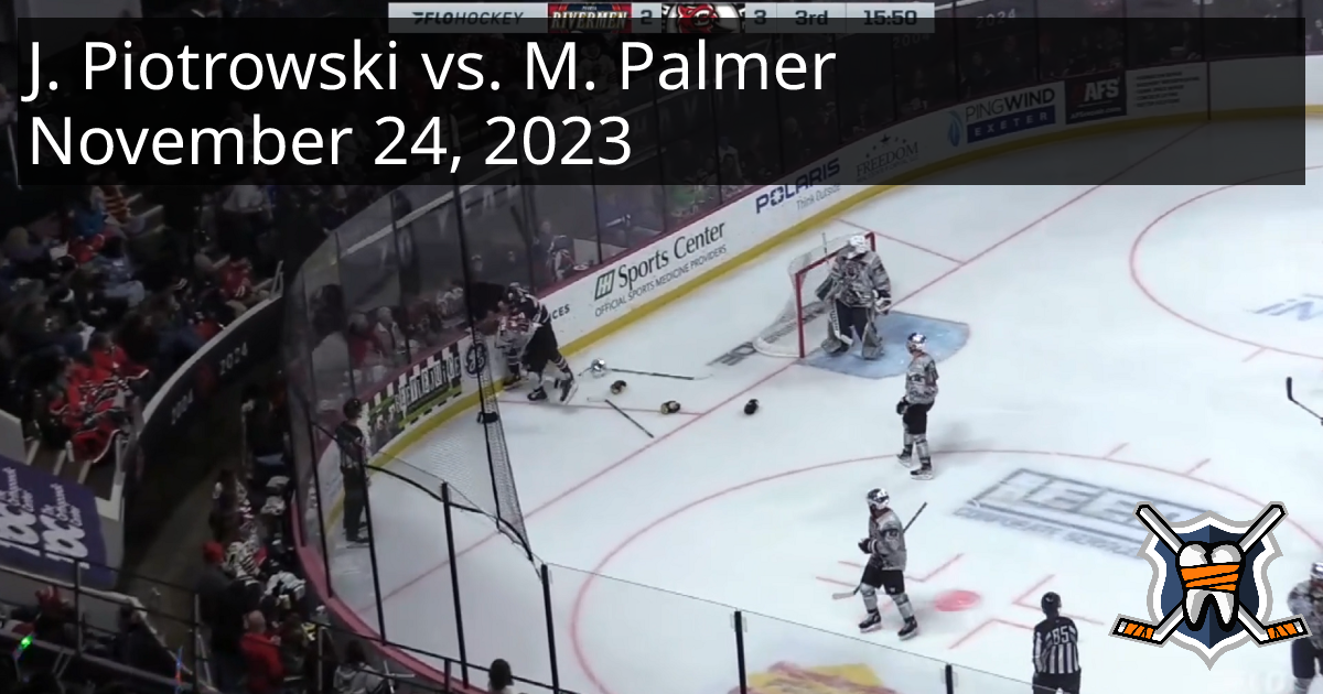 JM Piotrowski vs. Mason Palmer, November 24, 2023 - Peoria Rivermen vs ...
