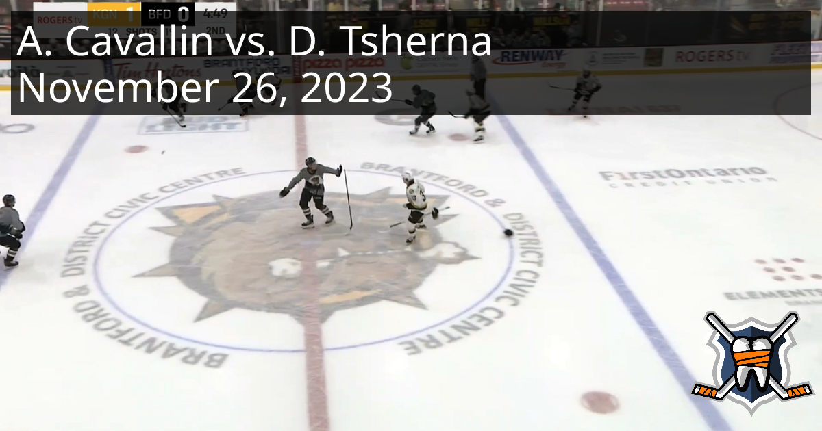 Adam Cavallin vs. Dylan Tsherna, November 26, 2023 - Kingston ...