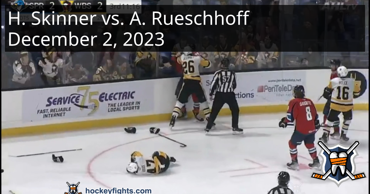 Hunter Skinner vs. Austin Rueschhoff, December 2, 2023 - Springfield ...