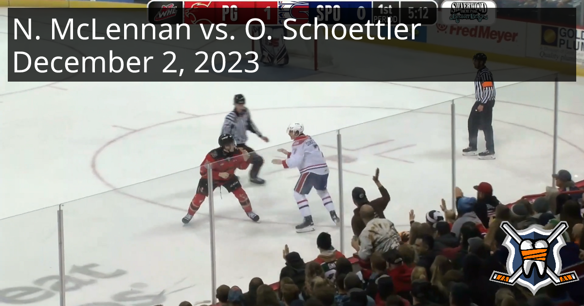 Nick McLennan vs. Owen Schoettler, December 2, 2023 - Prince George ...