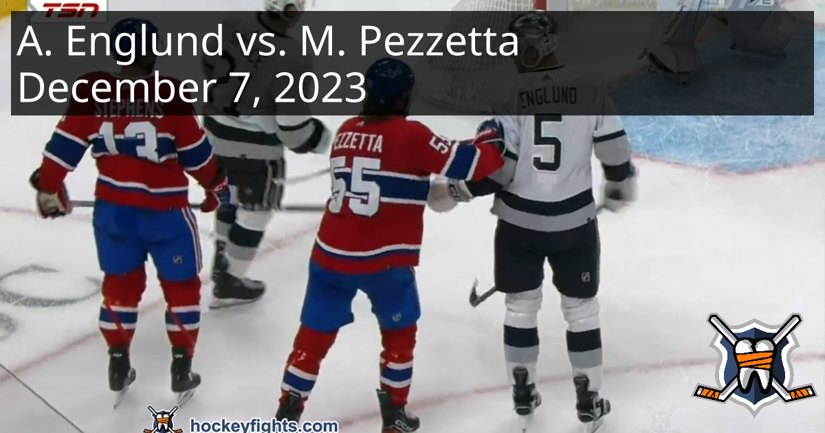 Andreas Englund vs. Michael Pezzetta, December 7, 2023 - Los Angeles ...