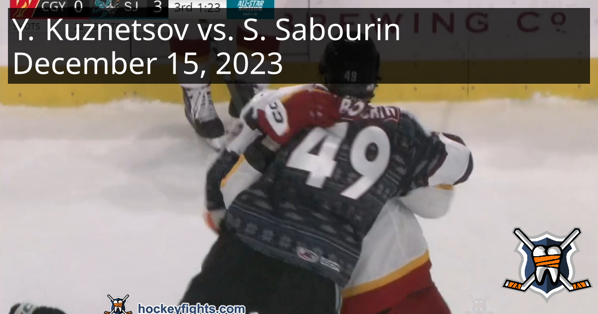 Yan Kuznetsov vs. Scott Sabourin, December 15, 2023 - Calgary Wranglers ...