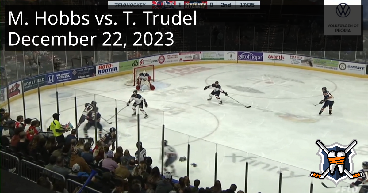 Matthew Hobbs vs. Tristan Trudel, December 22, 2023 - Evansville ...