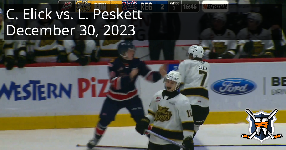 Charlie Elick vs. Logan Peskett, December 30, 2023 - Brandon Wheat ...