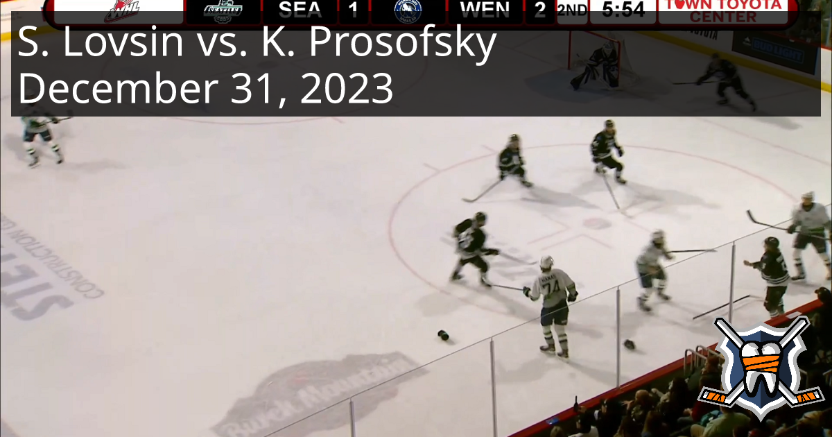 Simon Lovsin vs. Karter Prosofsky, December 31, 2023 - Seattle ...