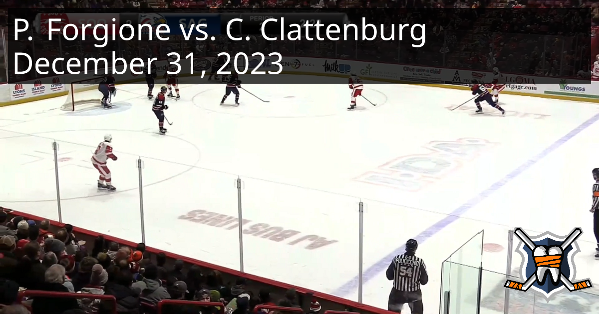Peter Forgione vs. Connor Clattenburg, December 31, 2023 - Saginaw ...