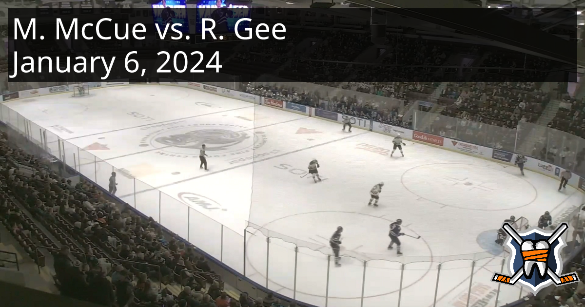 Max McCue vs. Reed Gee, January 6, 2024 - London Knights vs. Brampton ...