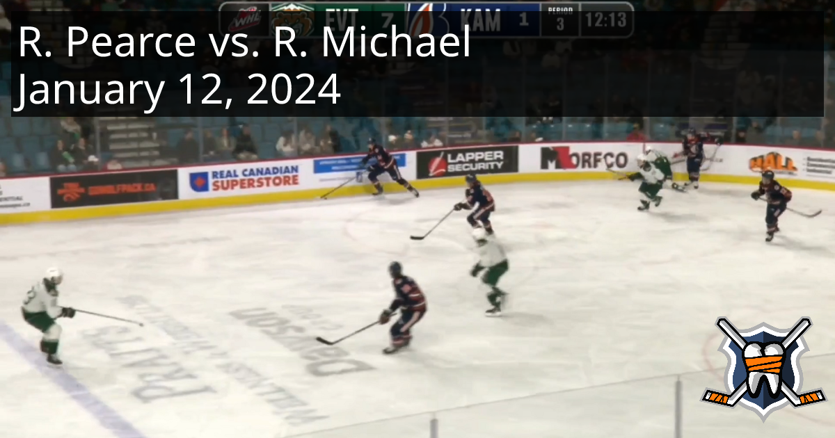 Rylan Pearce vs. Ryan Michael, January 12, 2024 - Everett Silvertips vs ...