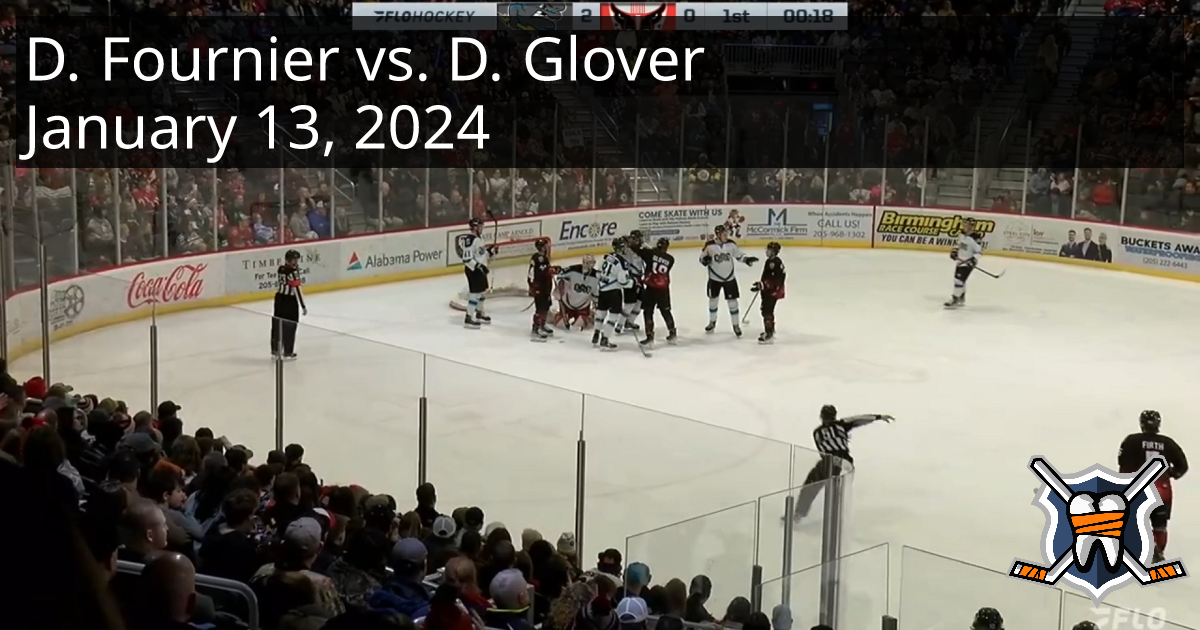 Dillon Fournier vs. Drake Glover, January 13, 2024 - Quad City Storm vs ...