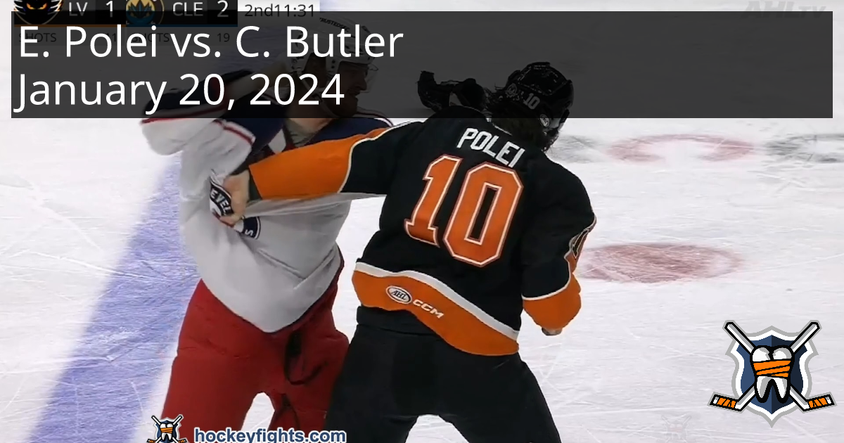 Evan Polei vs. Cameron Butler, January 20, 2024 - Lehigh Valley ...