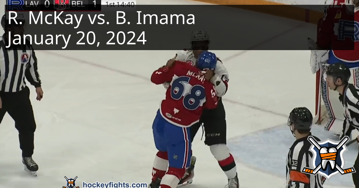 Riley McKay vs. Bokondji Imama, January 20, 2024 - Laval Rocket vs ...