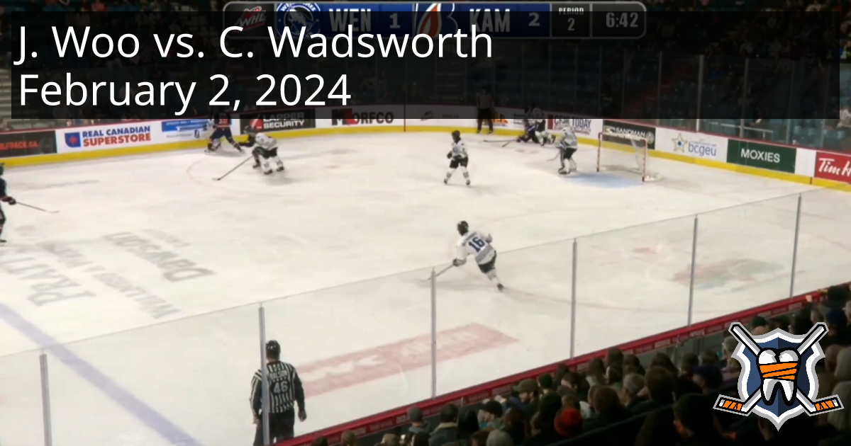Jonas Woo vs. Cole Wadsworth, February 2, 2024 - Wenatchee Wild vs ...