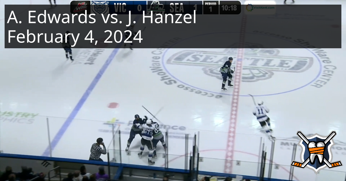 Alex Edwards vs. Jeremy Hanzel, February 4, 2024 - Victoria Royals vs ...