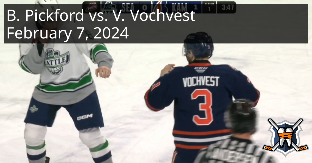 Bryce Pickford vs. Vojtech Vochvest, February 7, 2024 - Seattle ...