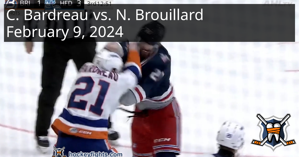 Cole Bardreau vs. Nikolas Brouillard, February 9, 2024 - Bridgeport ...